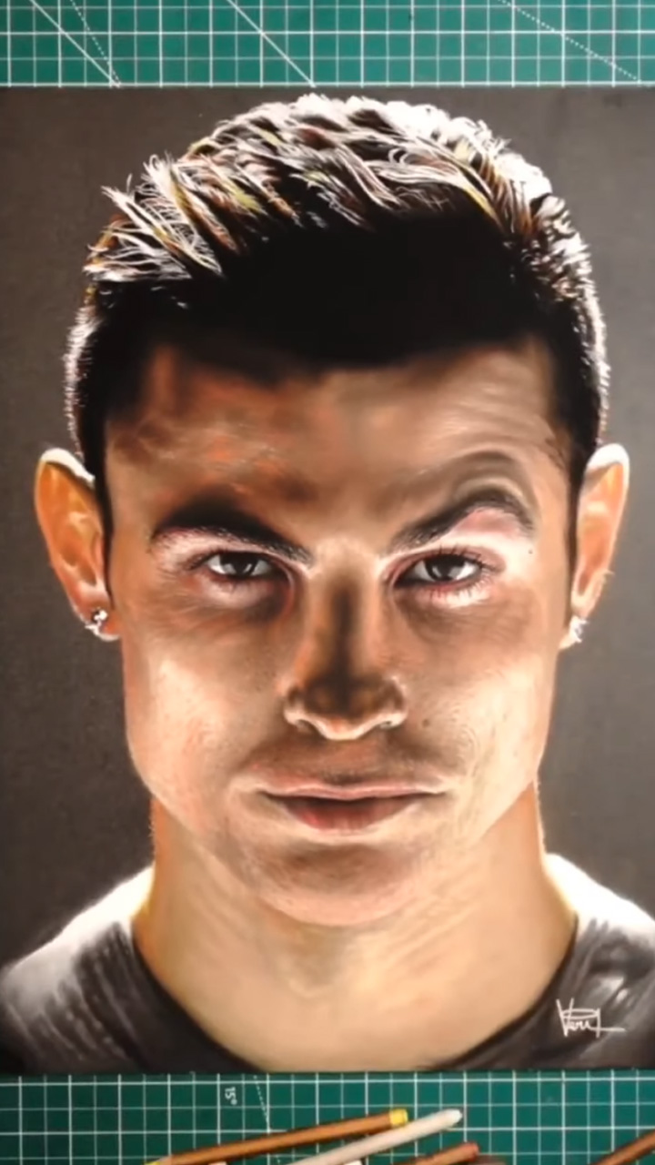 Realistic artwork revealing an exotic side of Cristiano Ronaldo