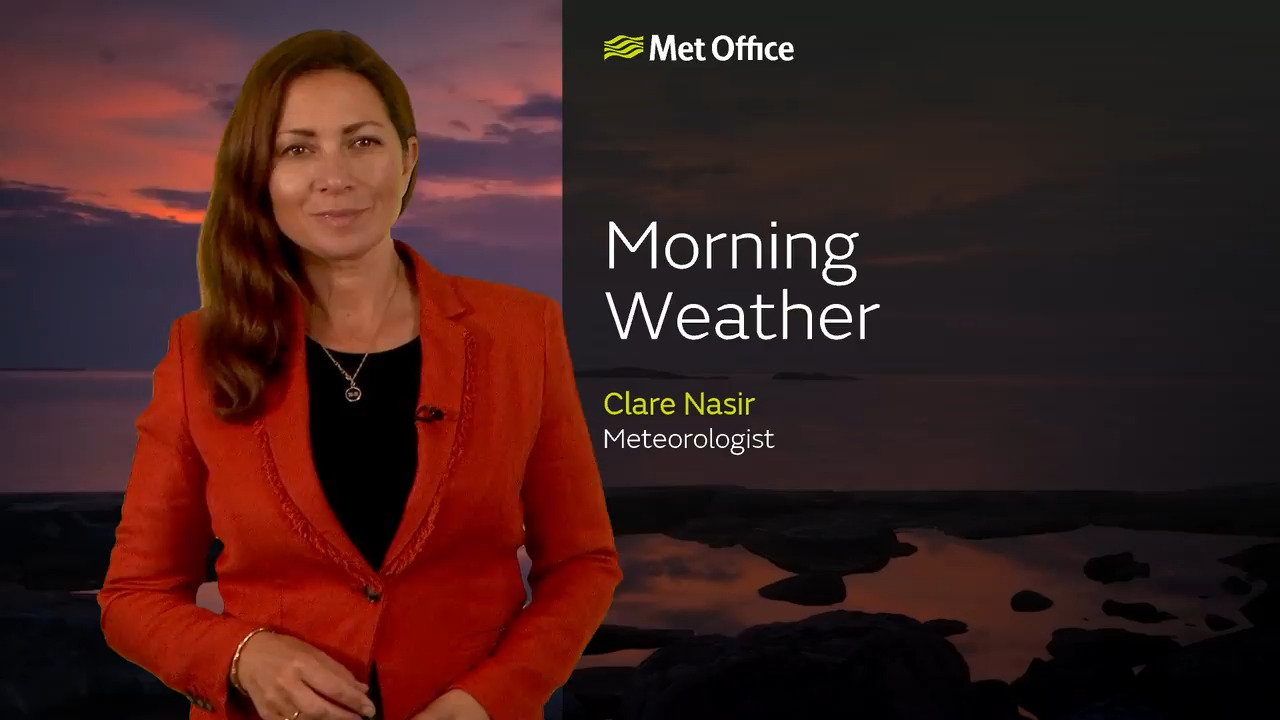 Met Office Thursday morning forecast 18/09/2025