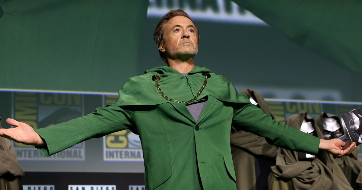 Robert Downey Jr. celebrates an Iron Man & Doctor Doom Christmas