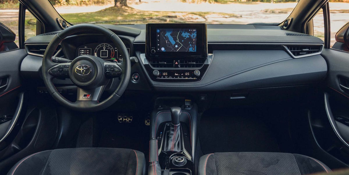 View interior photos of the 2025 Toyota GR Corolla automatic