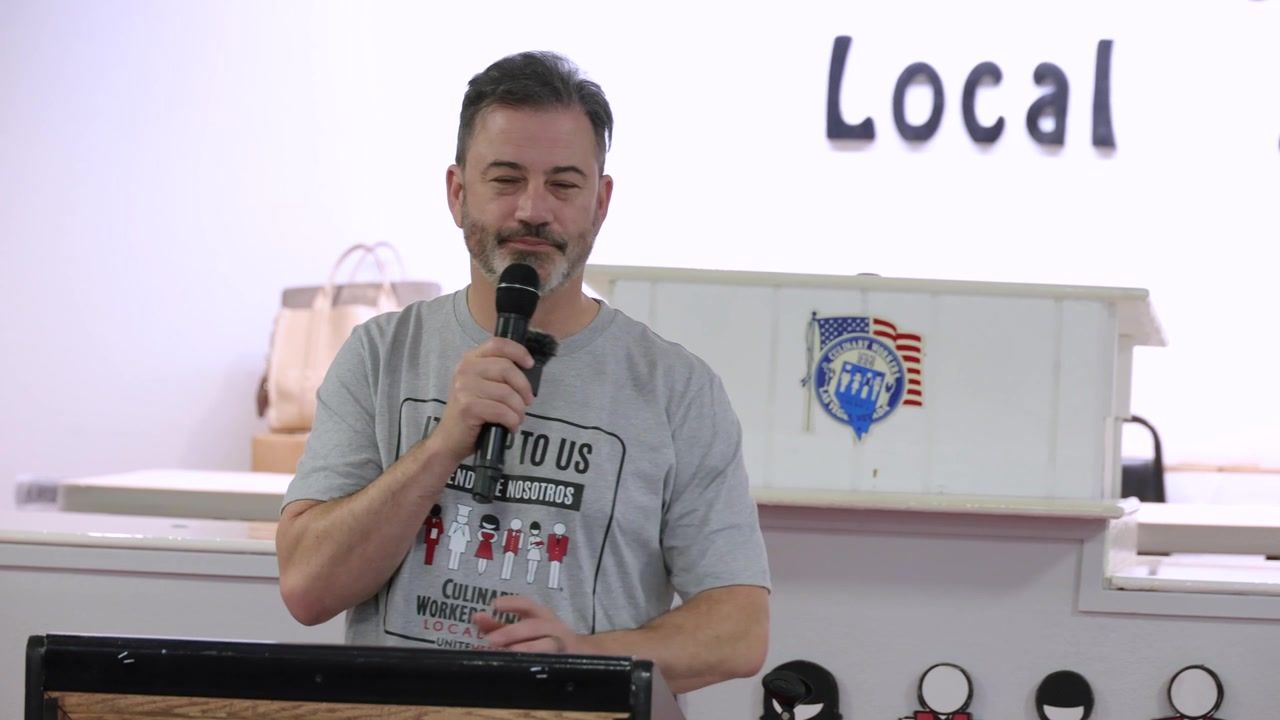 Jimmy Kimmel slams Trump during the UK.'s Christmas message