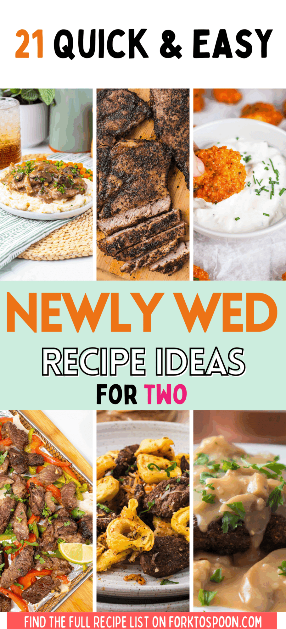 21+ Quick & Simple Newly Wed Recipes for Two