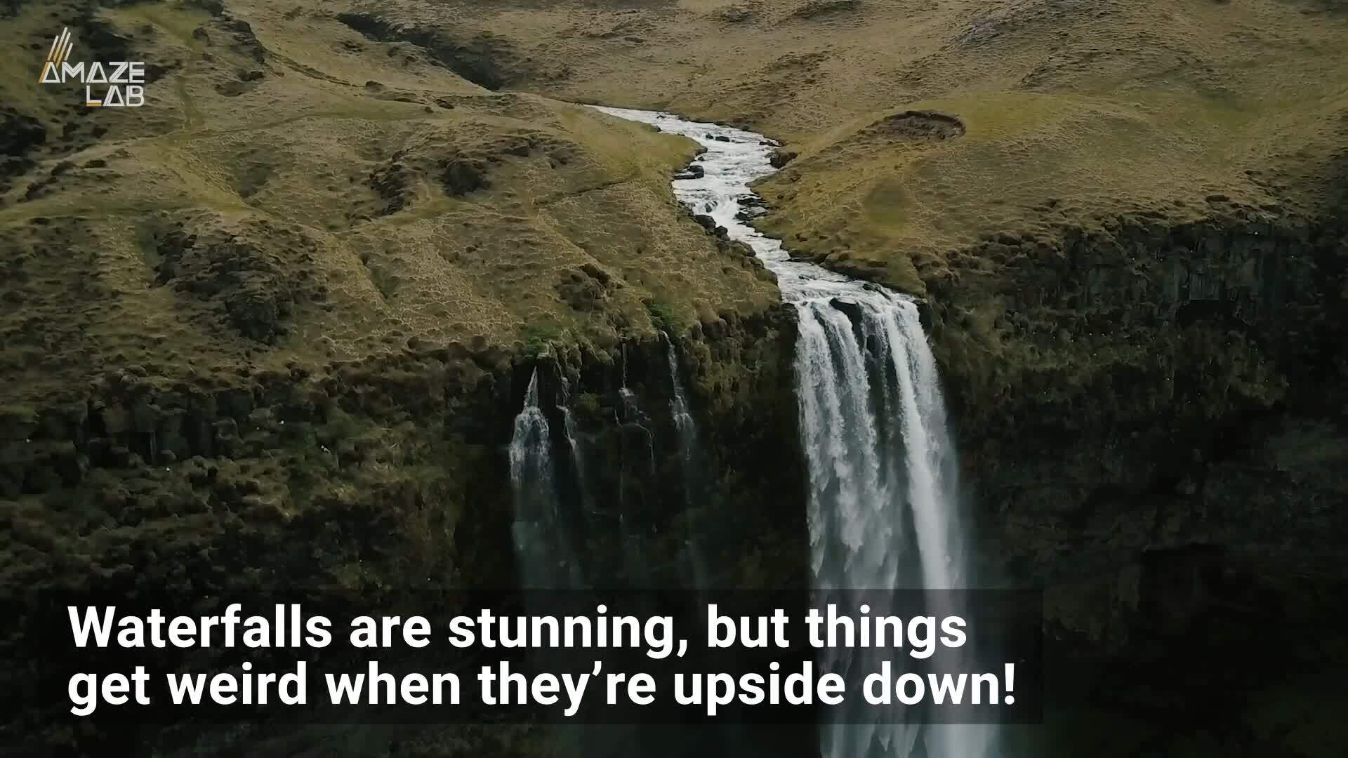 Is this waterfall really flowing backwards — or is it just an amazing ...