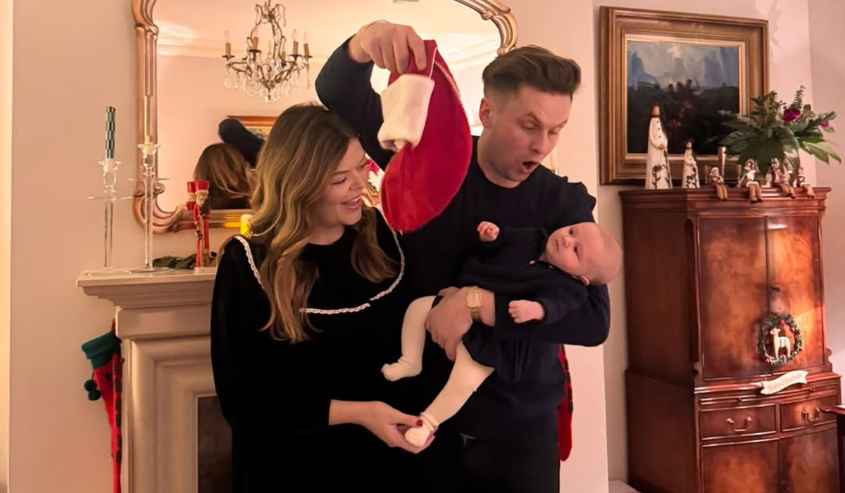 Doireann Garrihy twins with daughter Rosie for her first Christmas