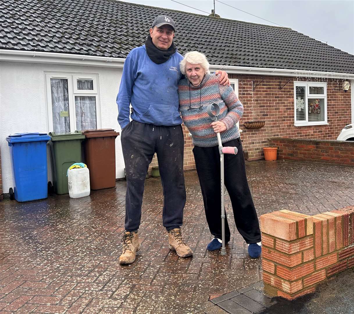 Sittingbourne pensioner overjoyed after wall hit by Amazon delivery ...