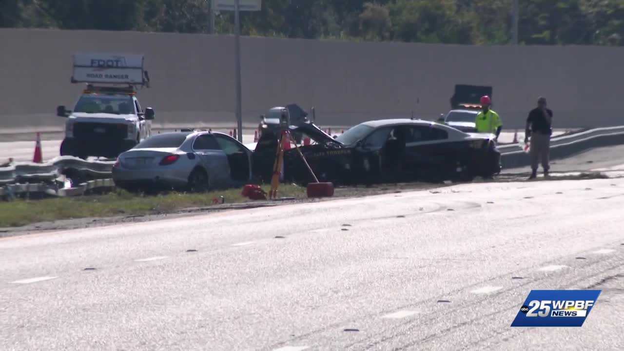 Florida trooper injured in Christmas Day crash on I-95