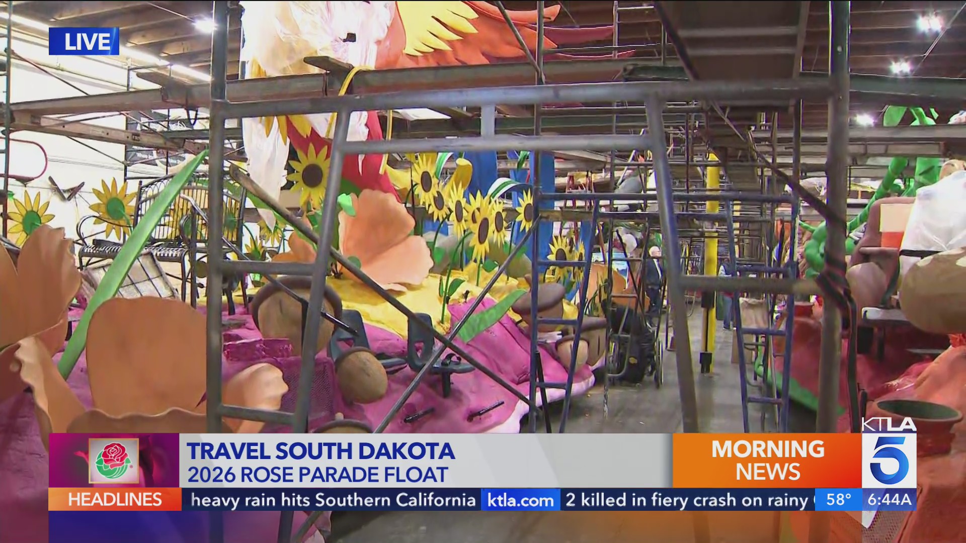 The magic in teamwork Rose Parade float: AES 2026 South Dakota & the ...