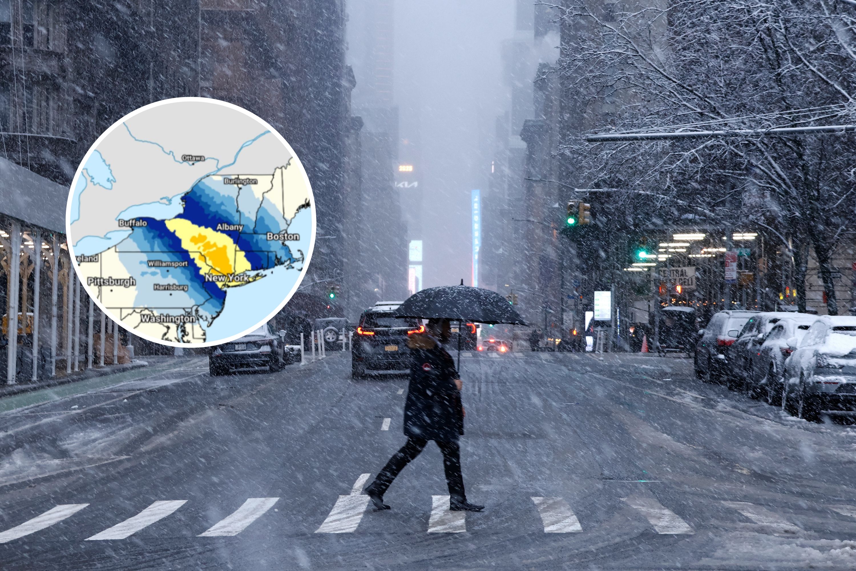 Map shows states facing treacherous travel amid Christmas winter storm