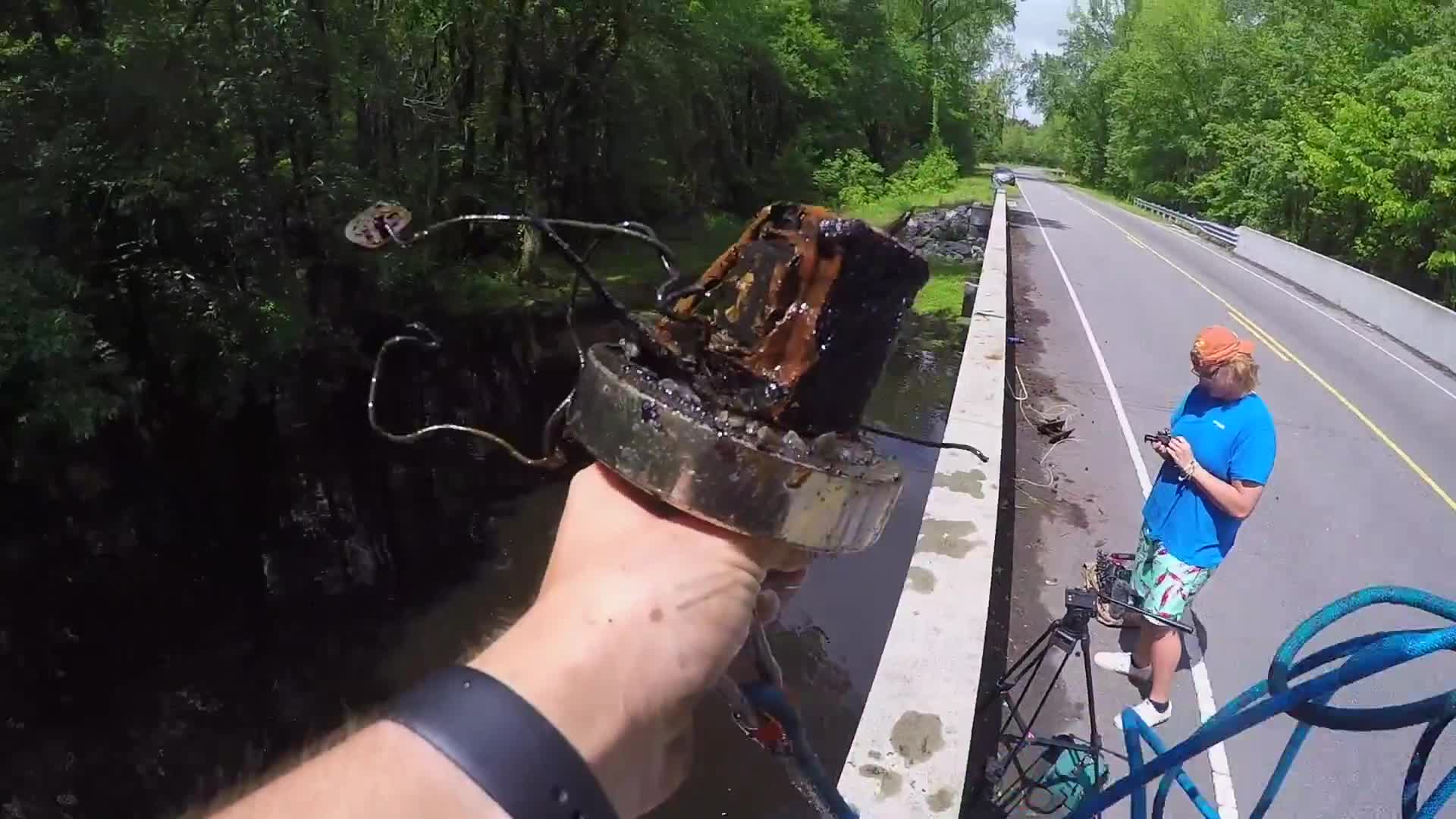 They dragged a money box out of the river and stopped guessing