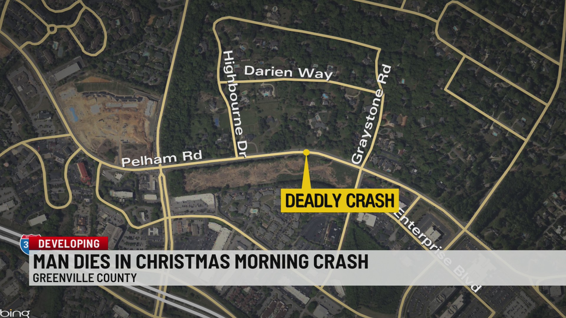 Early morning crash kills 1 in Greenville Co.