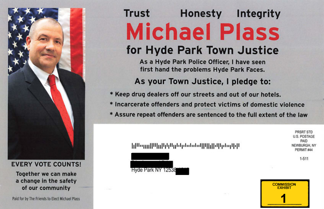 Dutchess County judge admonished for inappropriate campaign mailer