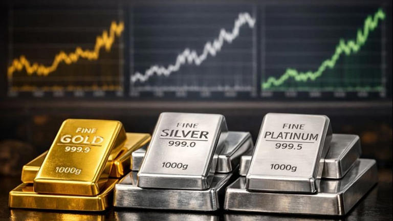 Gold scales new record high, silver jumps over 4%, platinum skyrockets ...