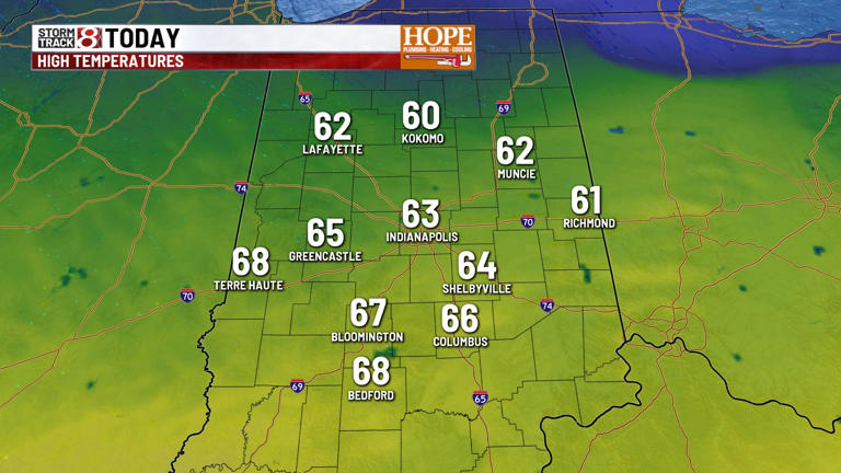 Drizzle, fog, and mild temperatures across central Indiana Friday | Dec ...