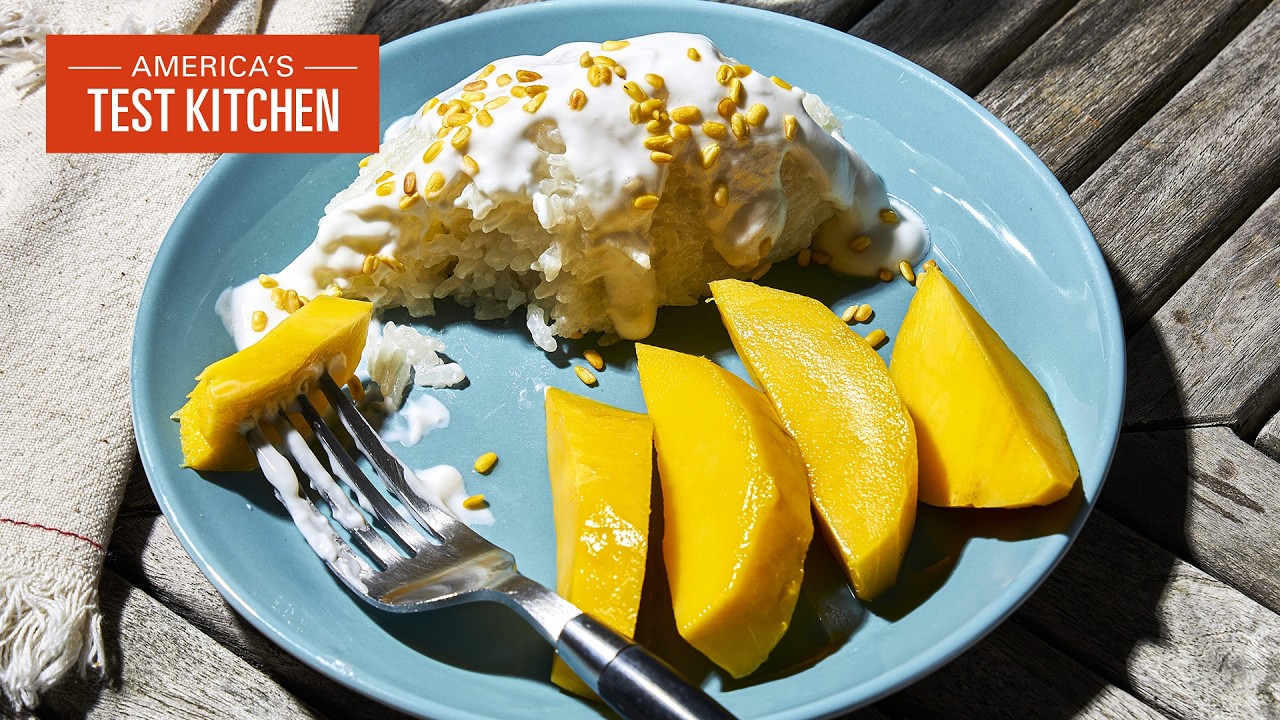 How to make mango sticky rice (khao niaow ma muang)