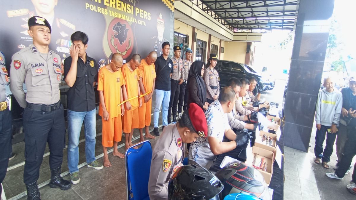 Polres Tasikmalaya Kota Tangkap 3 Pelaku Curanmor Roda 4 dan Barang Bukti