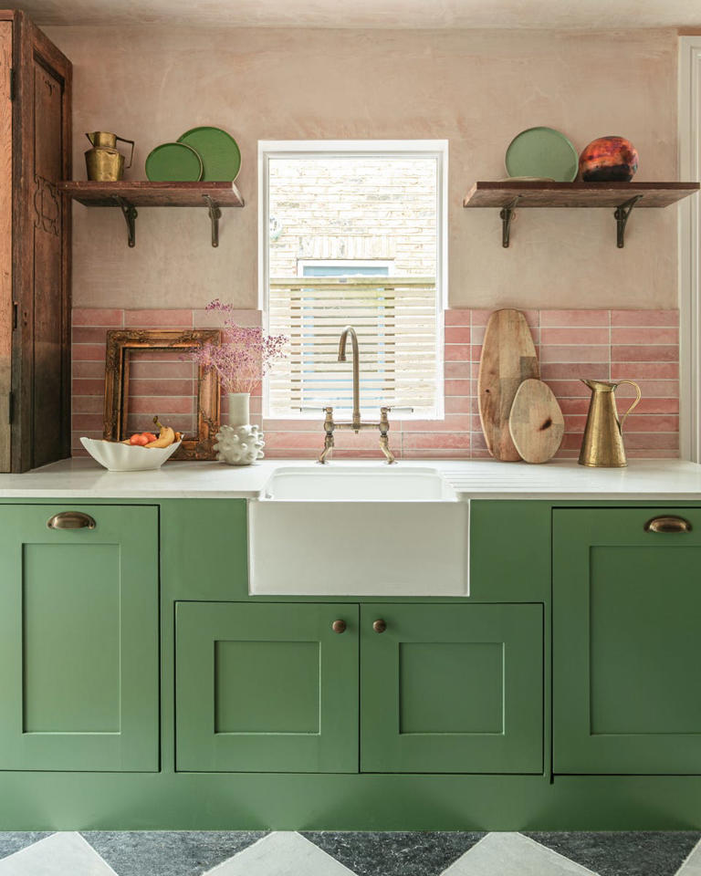 Before & after: Old school desks and pink walls transform this new ...