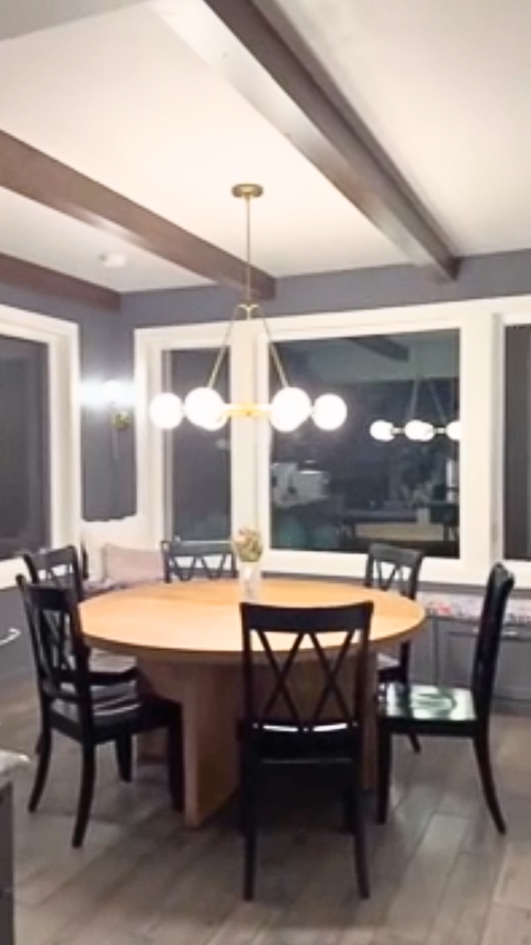 Dining room makeover with coffee bar