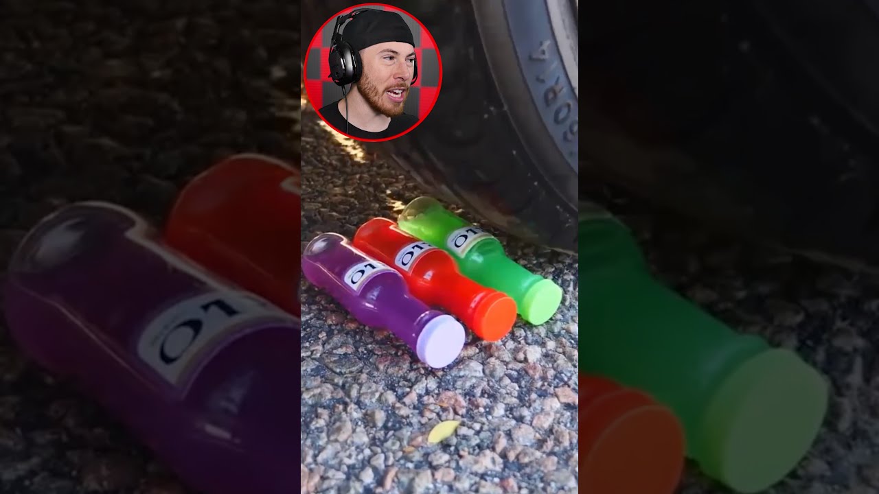 Toys crushed in cars and the science behind impact forces