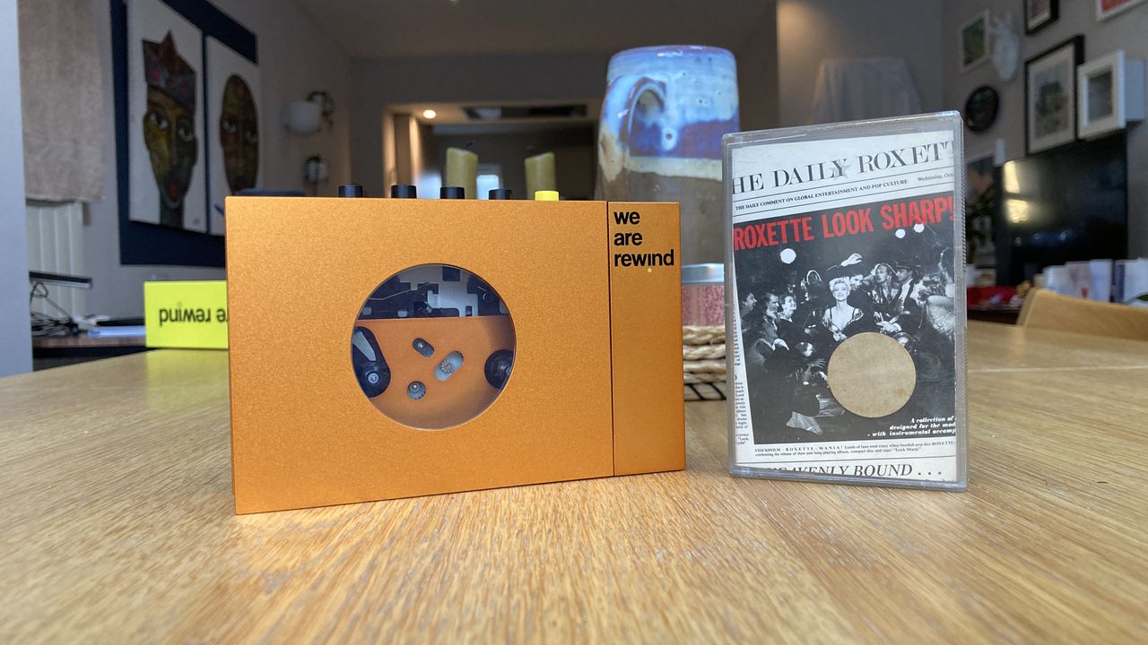 I used a portable cassette player for the first time and found it ...