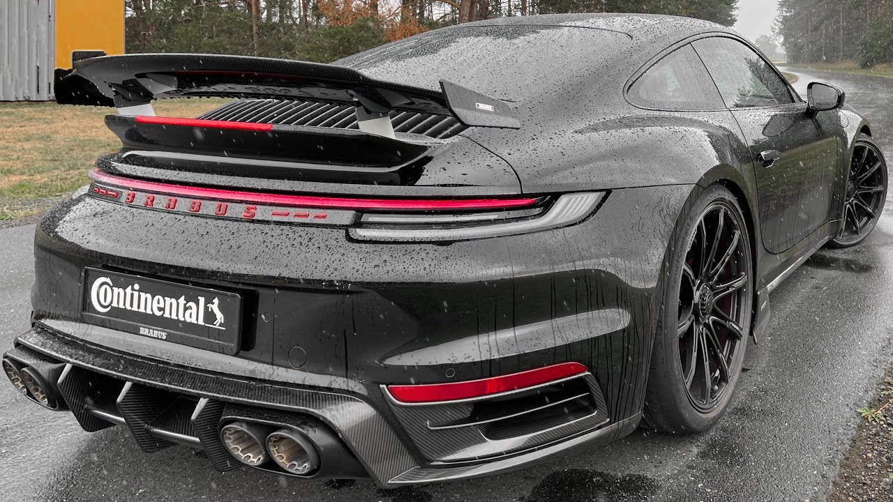 Brabus Porsche 911 Turbo S drift action