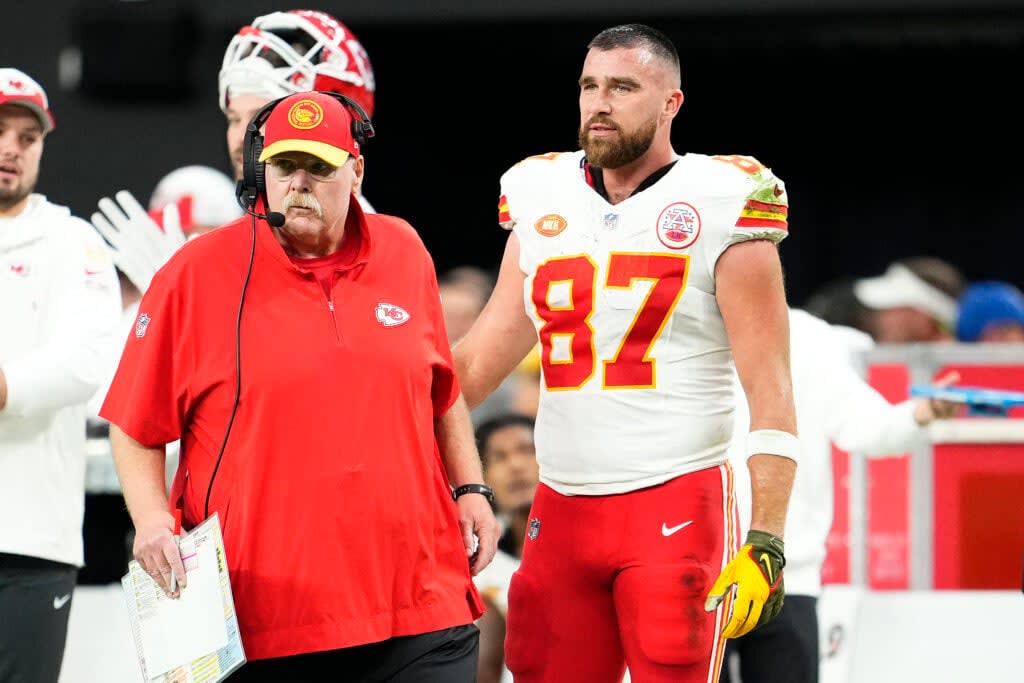 What Andy Reid said about Travis Kelce before potential final home game ...