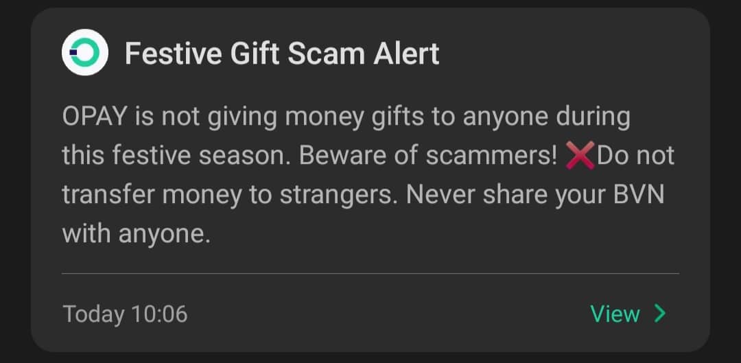 OPay debunks viral cash giveaway claim, warns users of scammers