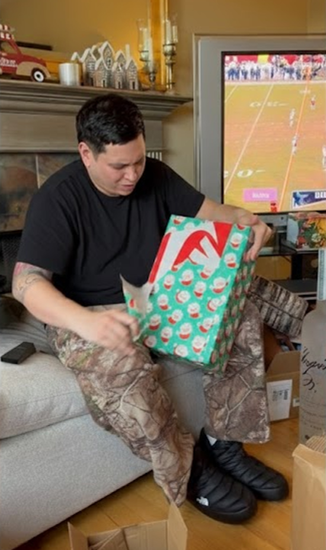 Unboxing Christmas presents