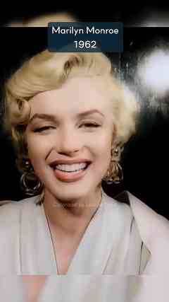 Marilyn Monroe in 1962 in color