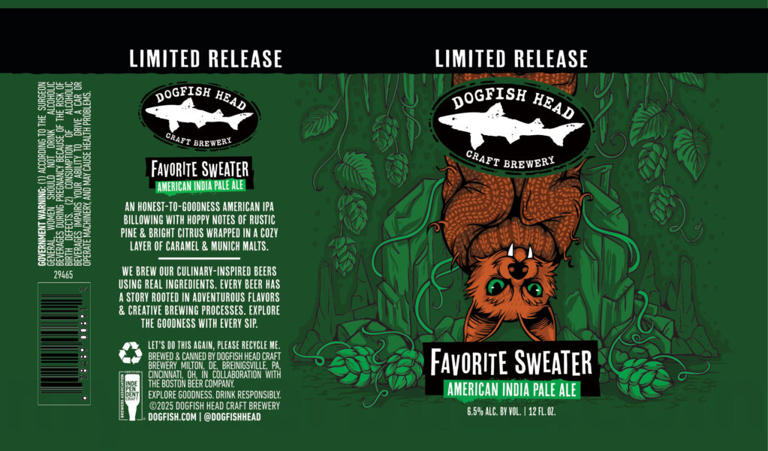 Dogfish Head adding Favorite Sweater IPA