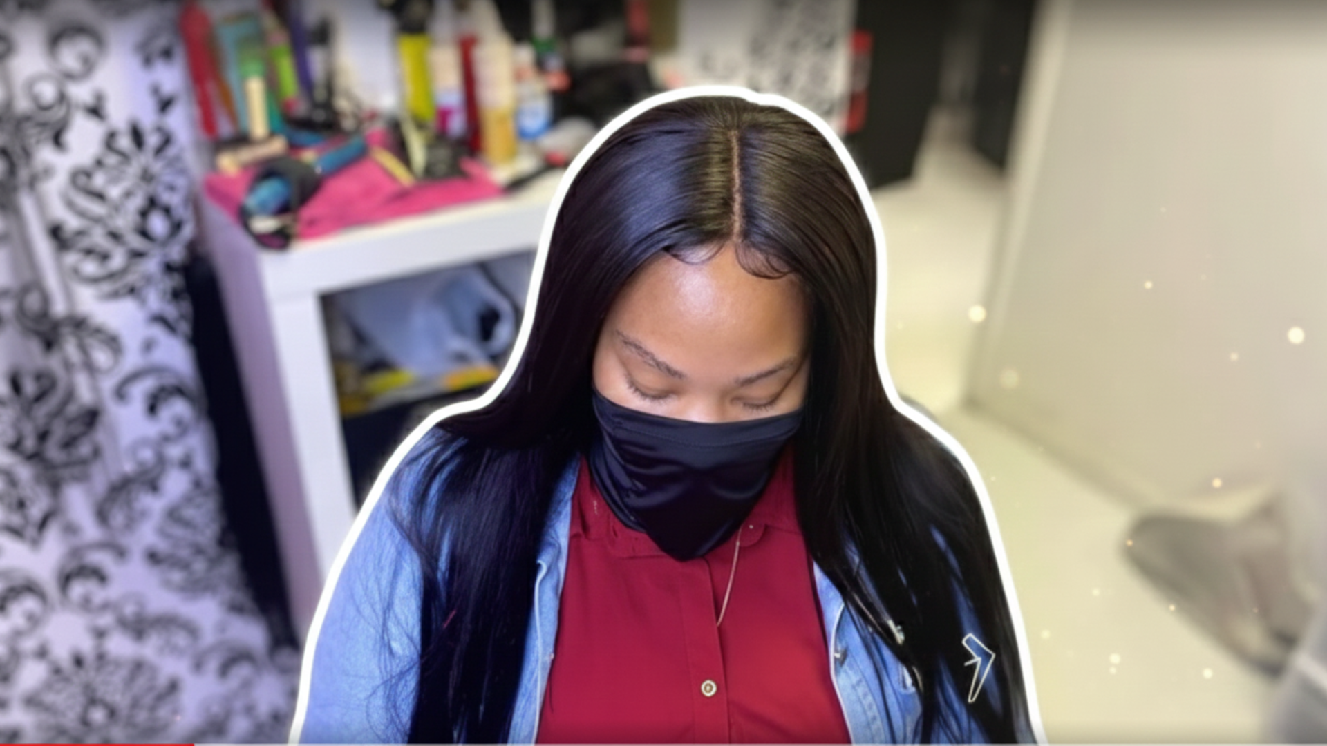 Her last style with me – beautiful lace closure transformation