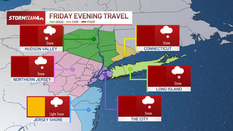 Snow storm forecast to dump up to 8 inches on NYC, NJ; travel ...