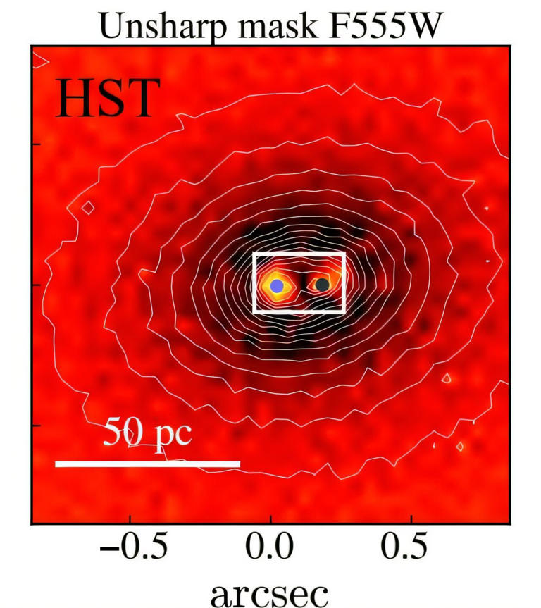 Astronomers explore the double nucleus of galaxy NGC 4486B