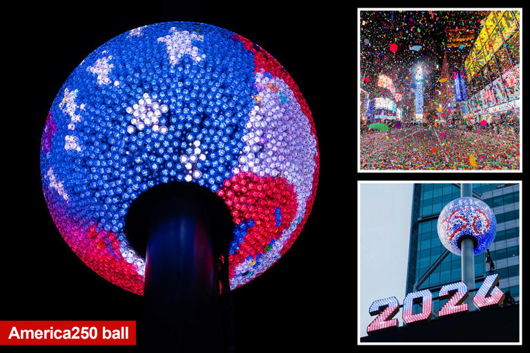 Times Square to hold second ball drop in July to mark America’s 250th ...
