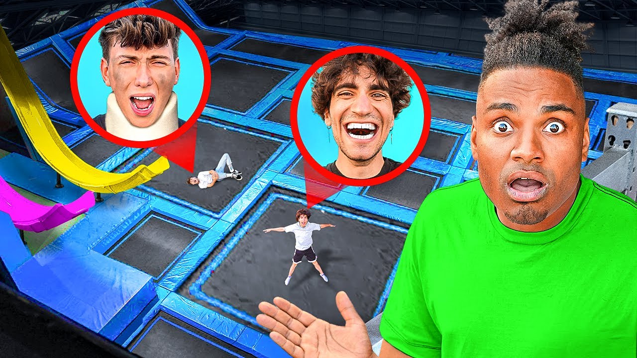 Backflip Challenge im Trampolin Park geht schief (ft. Finnel, Alex)