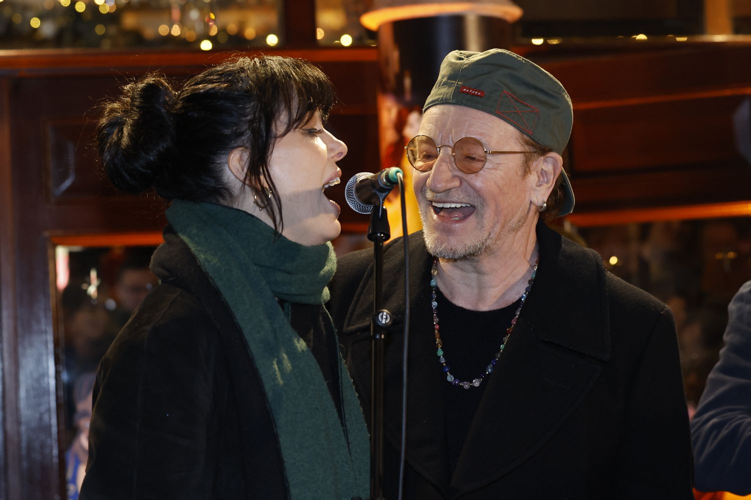 U2's Bono joined fellow Irish singer Imelda May for 'Christmas (Baby ...