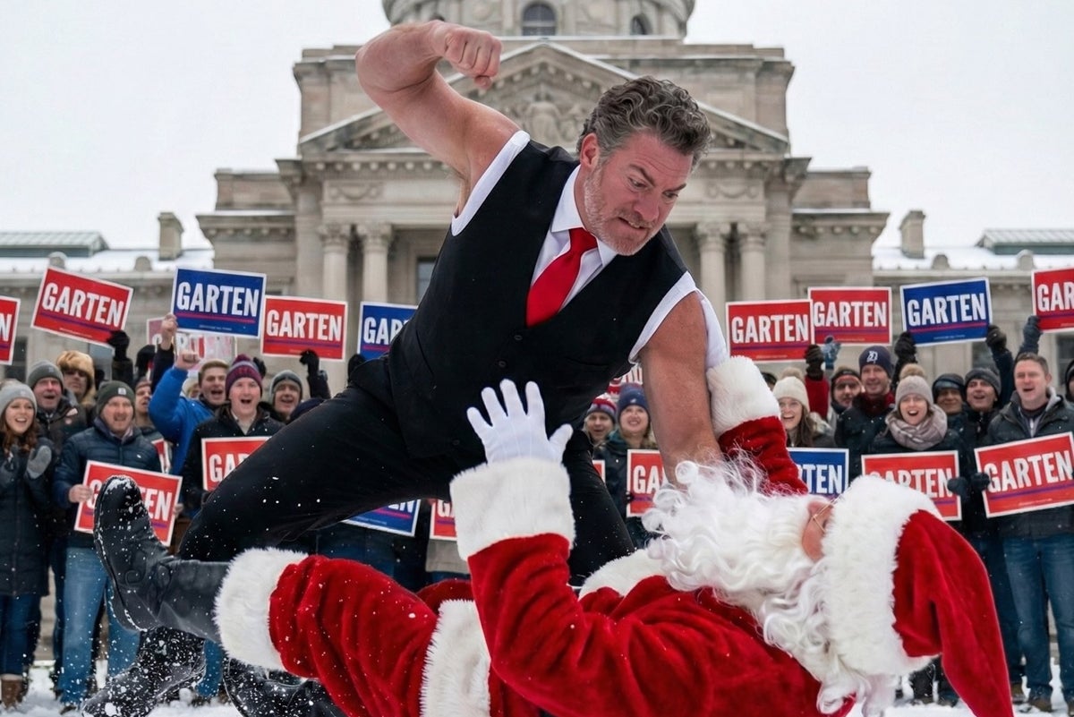 GOP lawmaker shredded for posting AI images of him beating up Santa