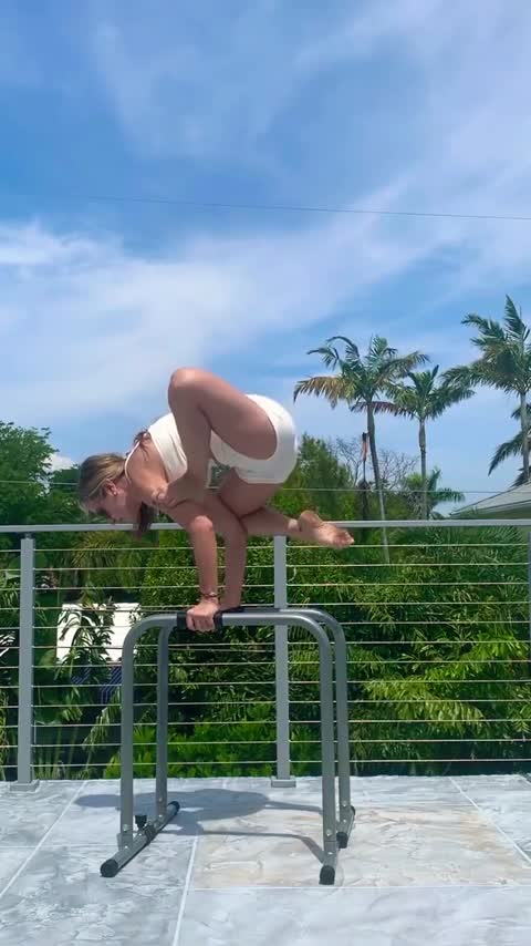 How to yoga crow pose to flying splits to eight angle arm balance on ...