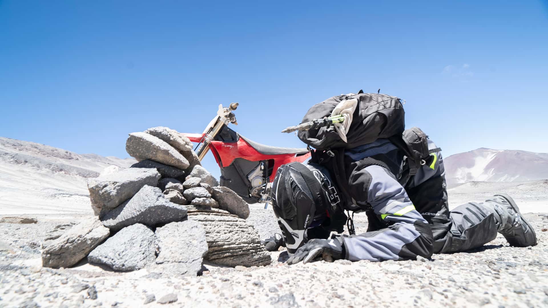 Stark took an EV dirt bike higher than any motorcycle before