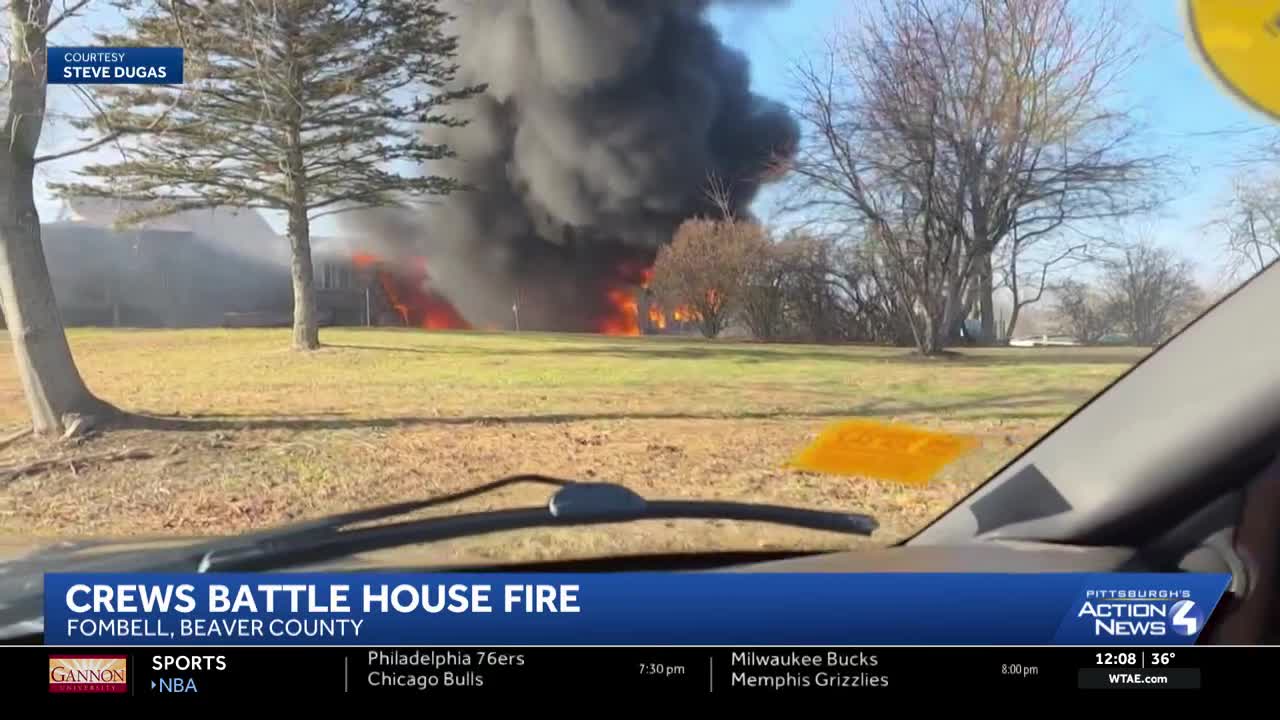 Fire spreads from garage to home in Beaver County