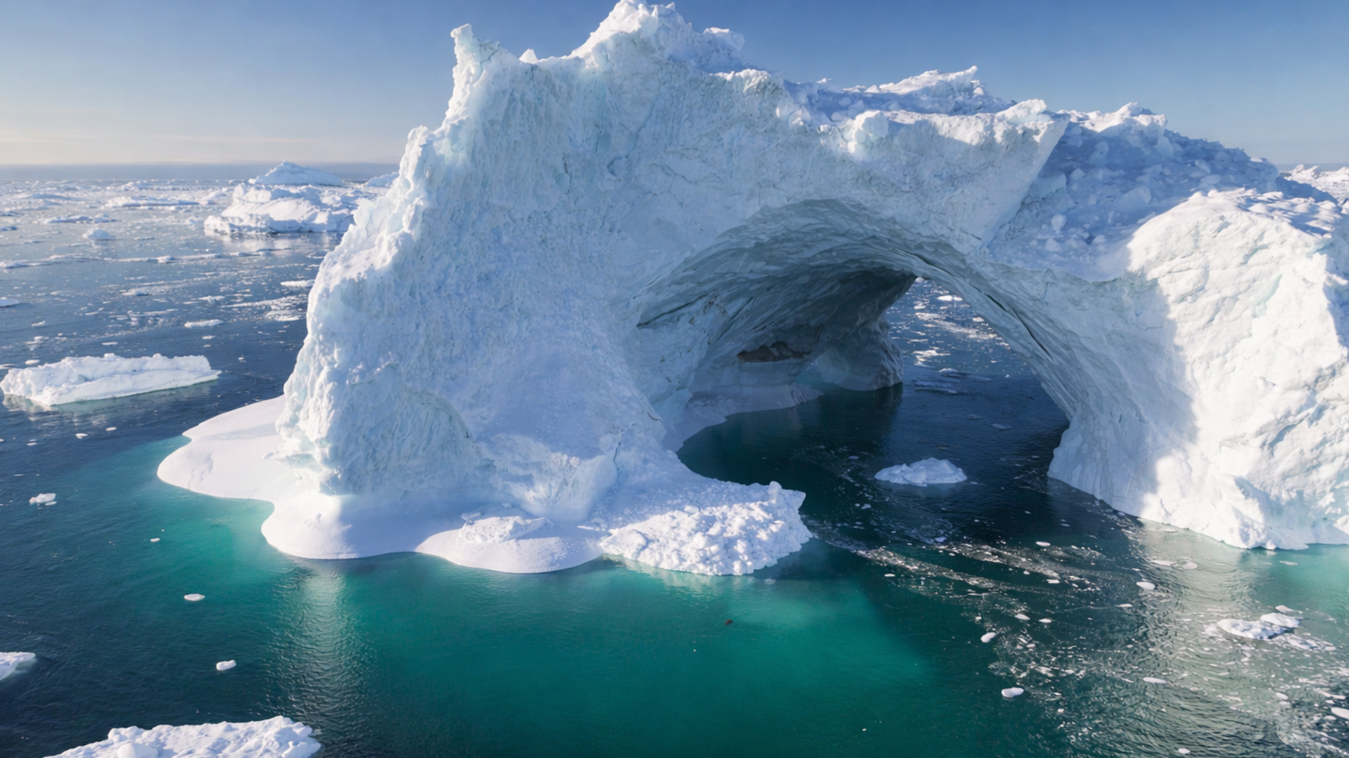 El gran arco de hielo de Groenlandia
