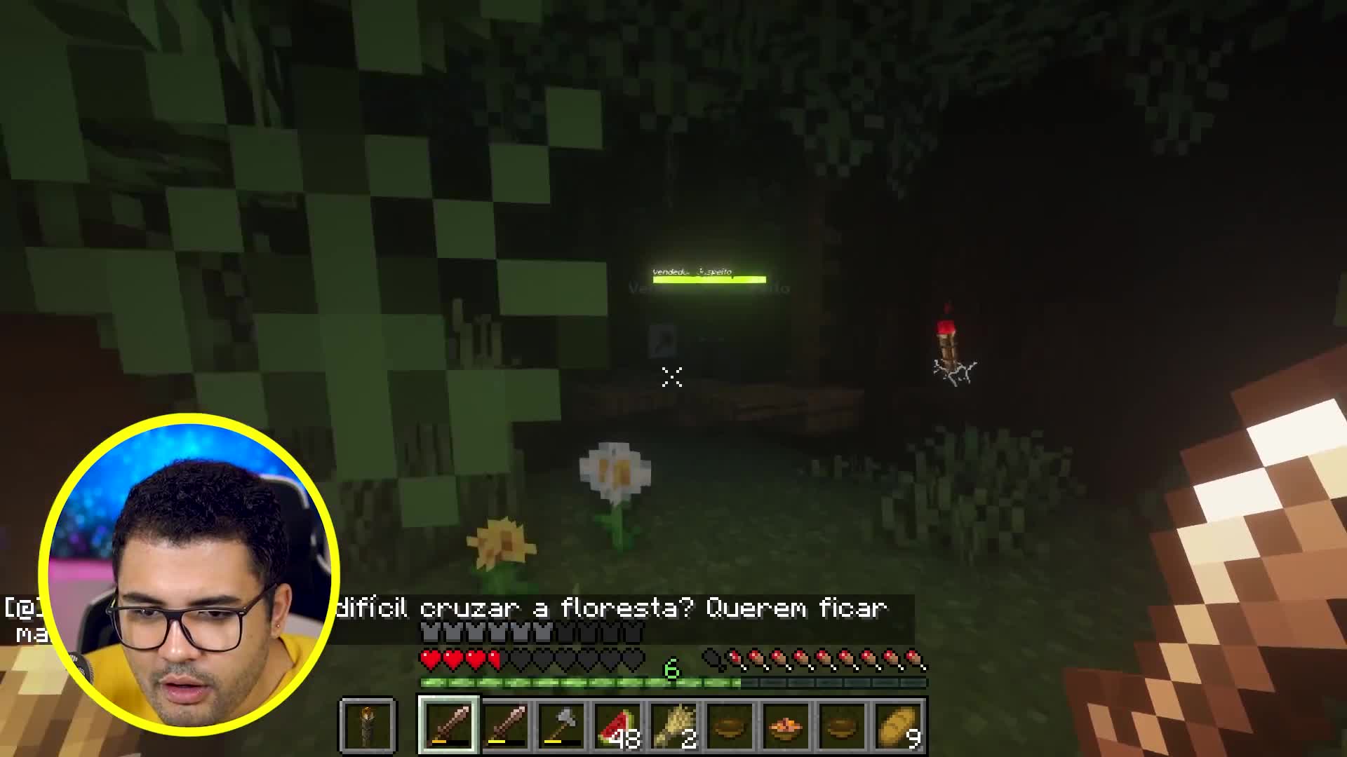 Encontramos coelhos do mal na floresta desconhecida! - Minecraft S02 #03