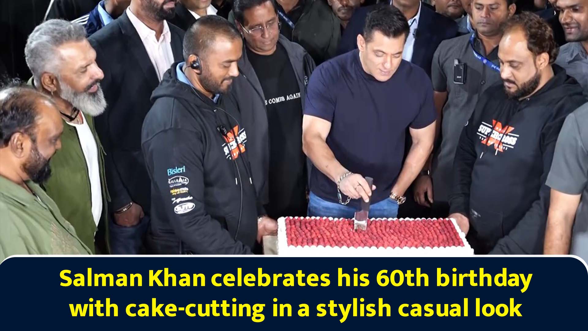 Salman Khan celebrates his 60th birthday with cake-cutting in a stylish ...