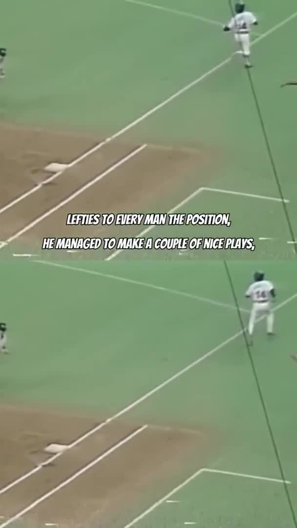 The time a lefty played third base