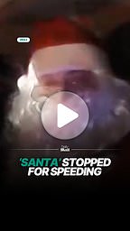 'Santa' gets pulled over