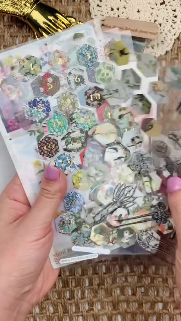 Creating a cherry blossom journal spread from random washi tape