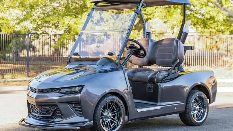 Chevrolet Camaro-inspired golf cart sells online after no-reserve auction