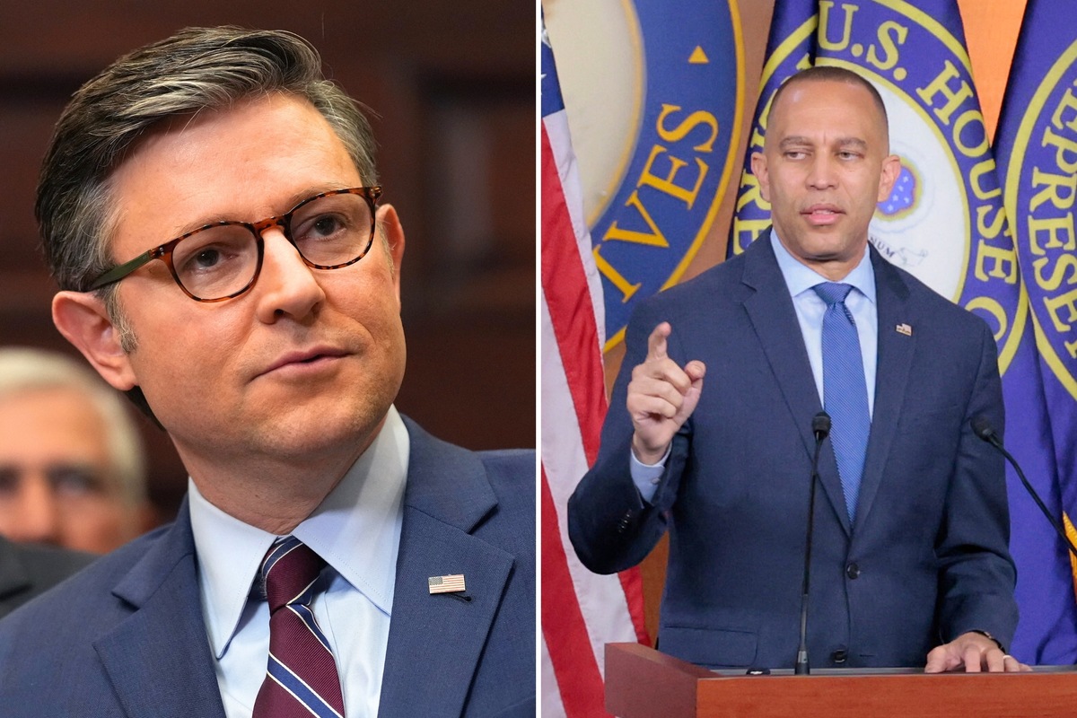 Hakeem Jeffries challenges Mike Johnson to one-on-one debate over ...