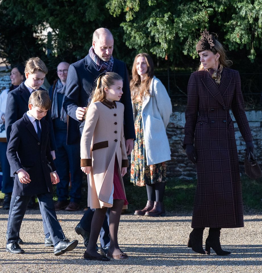 Kate Middleton reacts after a fan suggests Prince George, 12, will be 6'4"