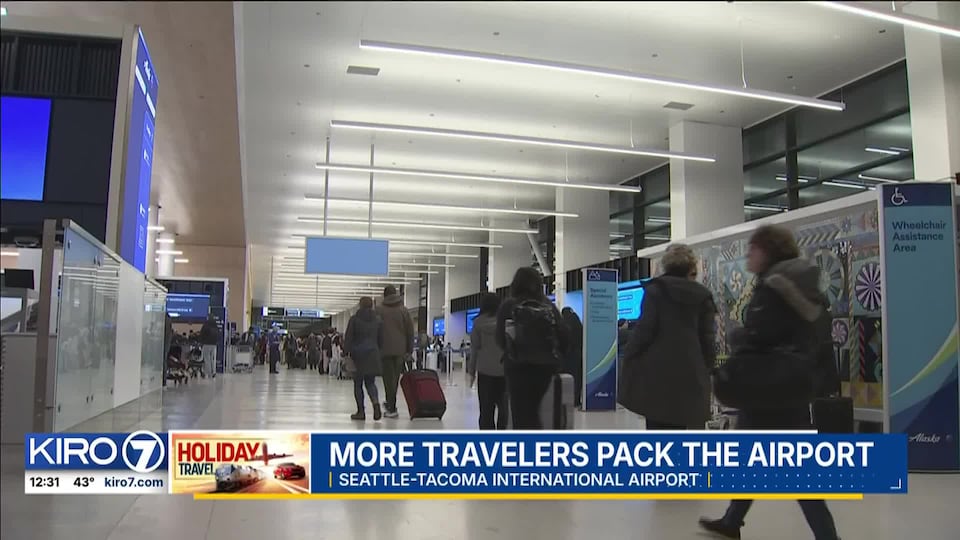 Video: Busy holiday travel at Sea-Tac