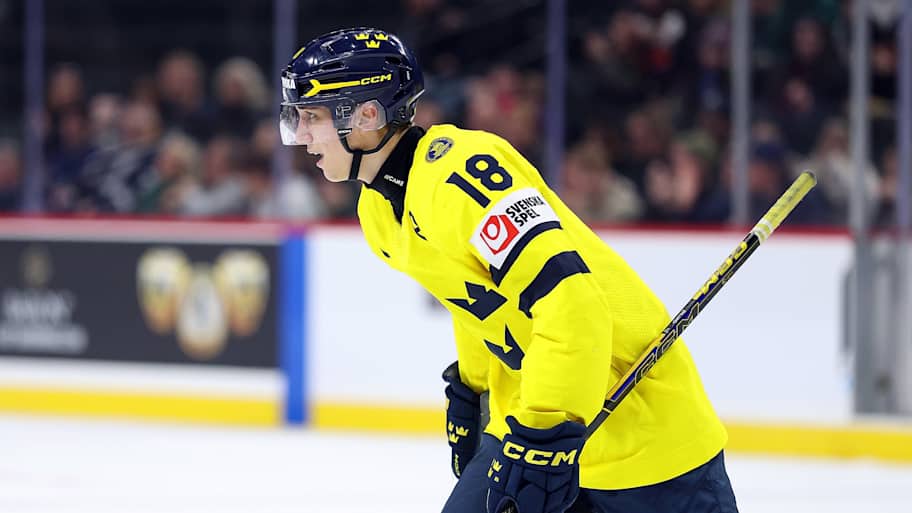 NY Islanders prospect Victor Eklund propels Sweden to their first win ...
